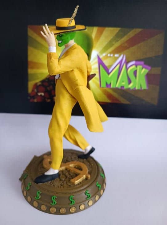 The Mask Figure, Jim Carrey Statue, 90s Movie Collectible, Hand-painted ...
