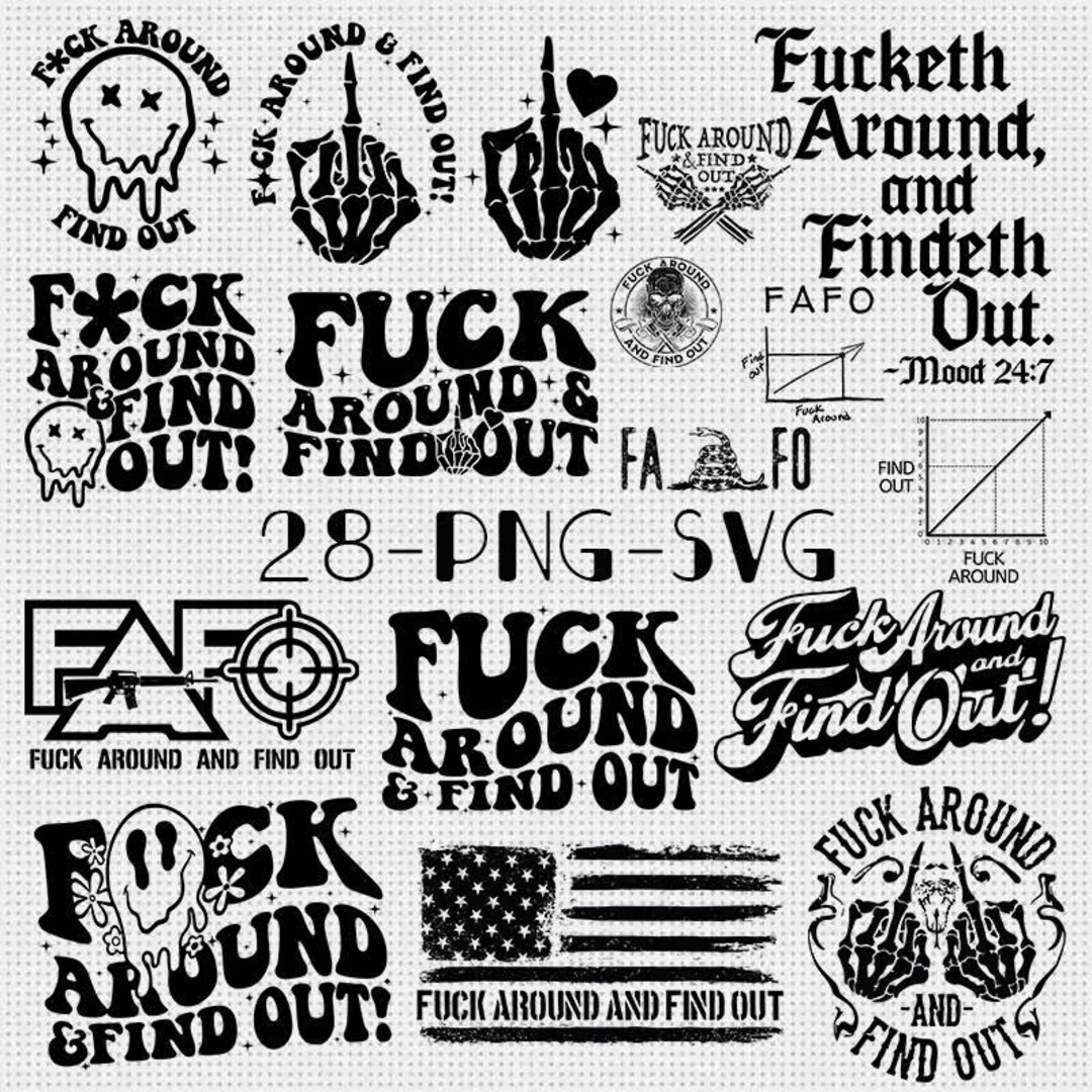 Commercial FCKAROUND PNG Finger Art Svg FAFO Png Flag Svg Graphic - Etsy