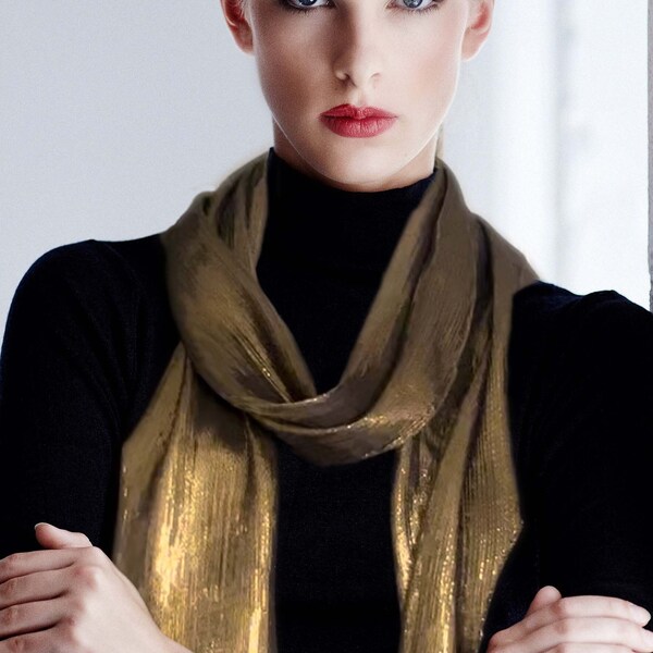 Metallic Scarf - Etsy
