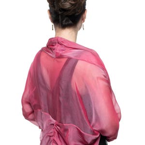 Pink Peony Silk Chiffon Formal Bolero Jacket FIRST LADY/ Sizes XS - 4X ...