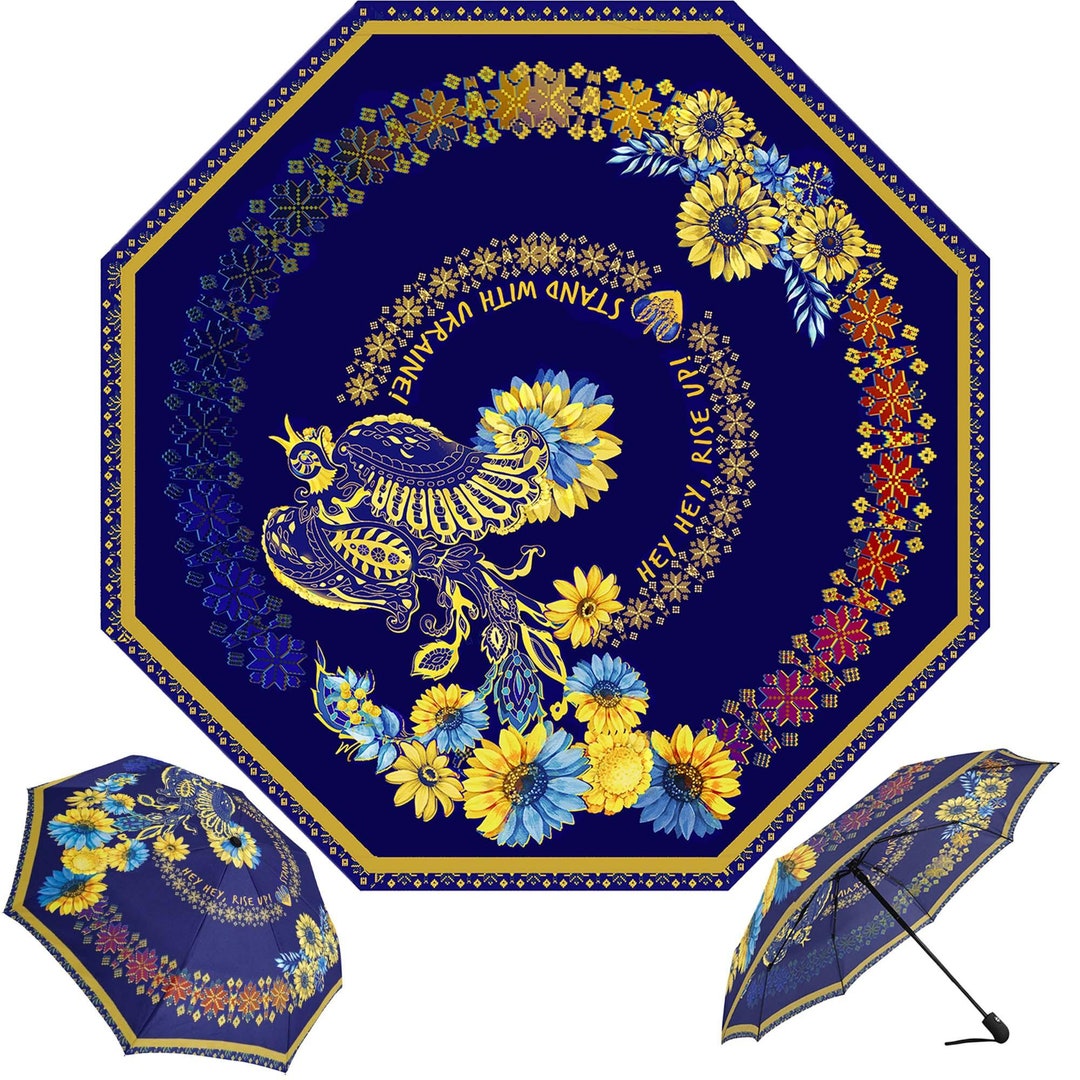 Ukrainian Gift Umbrella - Ukrainian Phoenix Bird- Charity Purchase - Etsy