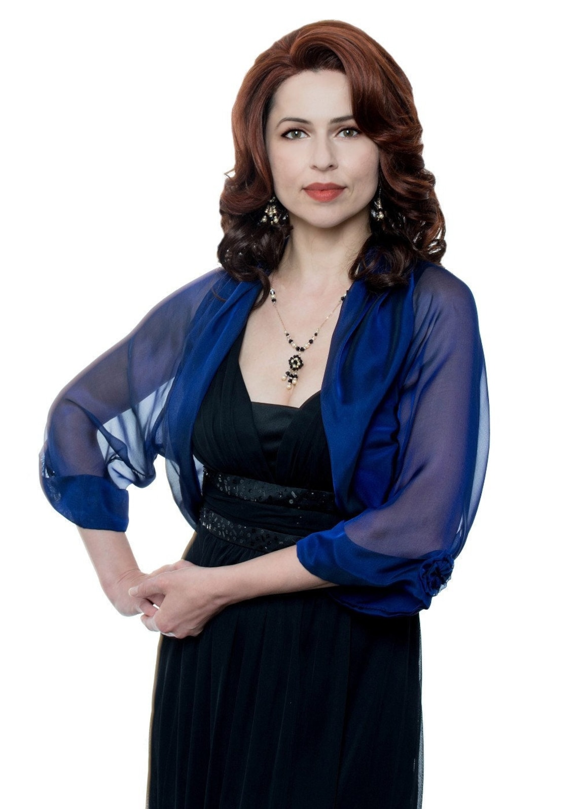 Marine Blue Formal Bolero Jacket FIRST Lady/ 100% Silk / Sizes - Etsy