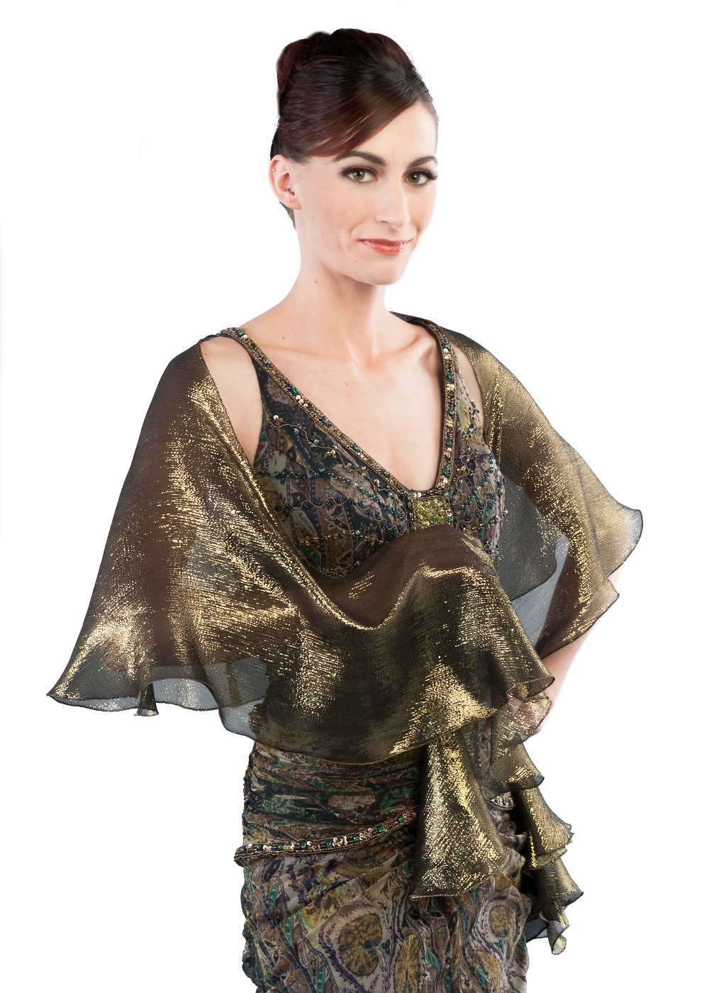 Shimmer Metallic Gold/ Black Evening Scarf/ Wrap. 100% Silk. - Etsy