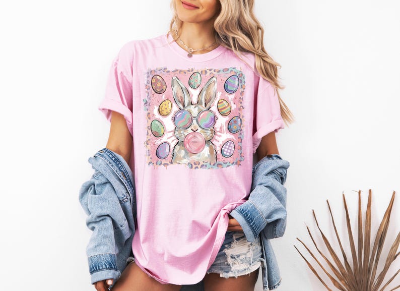 Cool Bunny Easter PNG – Retro Bubblegum Bunny With Sunglasses ...