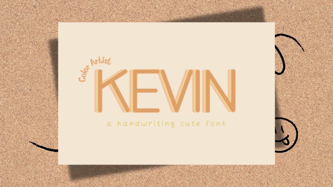 Kevin Font, Handwritten Font, Wedding Font, Modern Font, Display Font ...