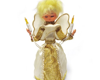 Vintage Angel Hair Tree Topper - Etsy