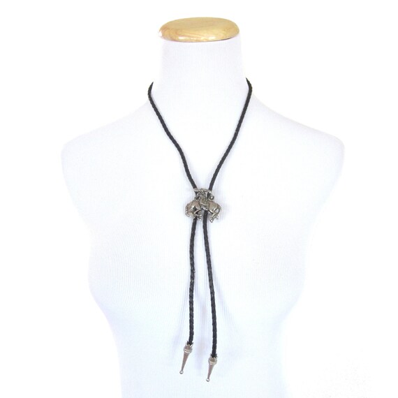 Rodeo Cowboy Bolo Tie, Western Lanyard String Tie, We… - Gem