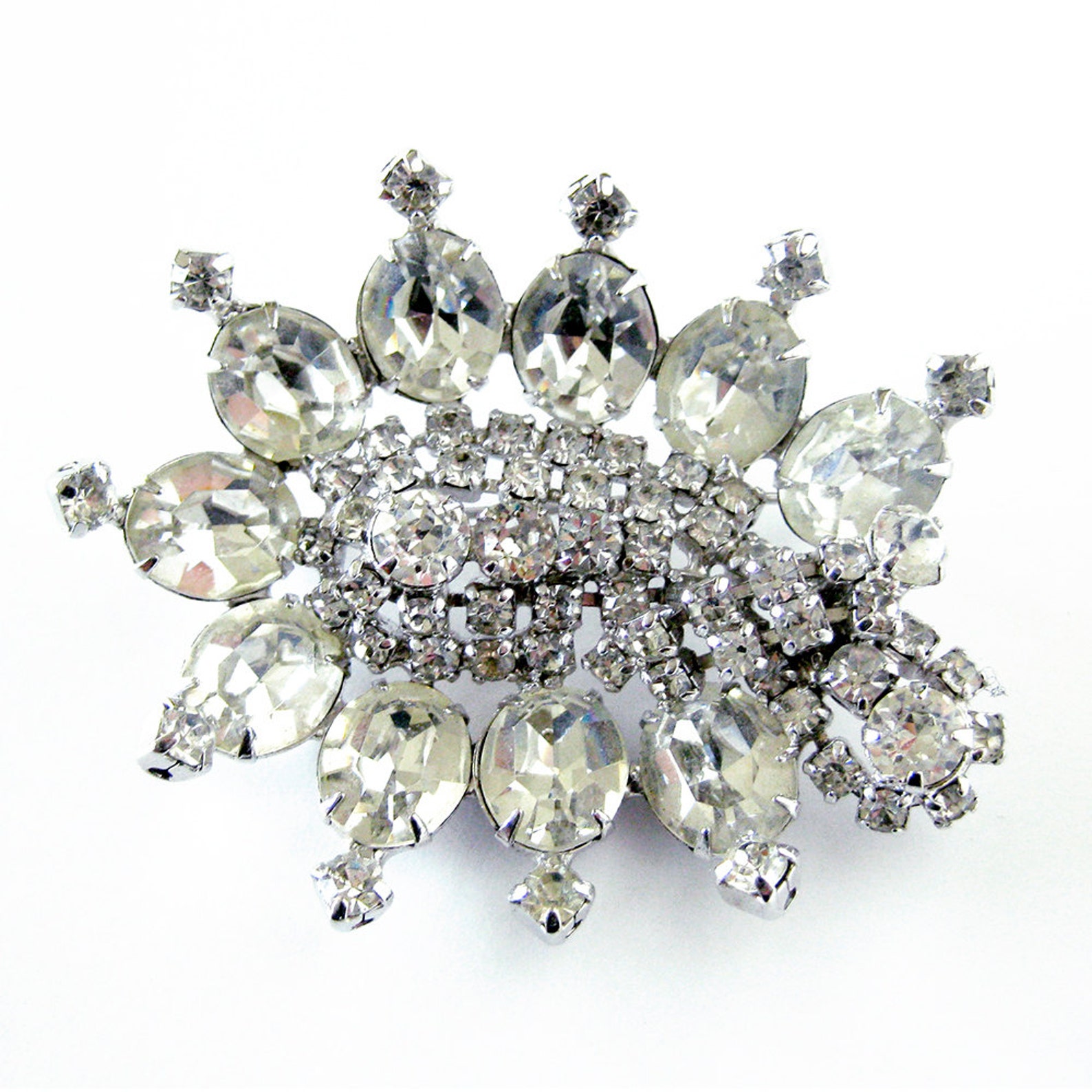 Vintage Kramer of New York Rhinestone Brooch, Paisley Pin - Etsy
