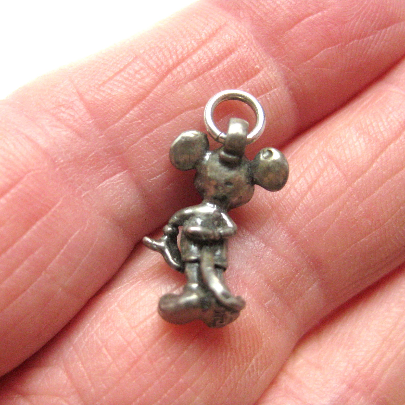 Vintage MICKEY MOUSE Charm Sterling Silver 1970s Disneyland - Etsy