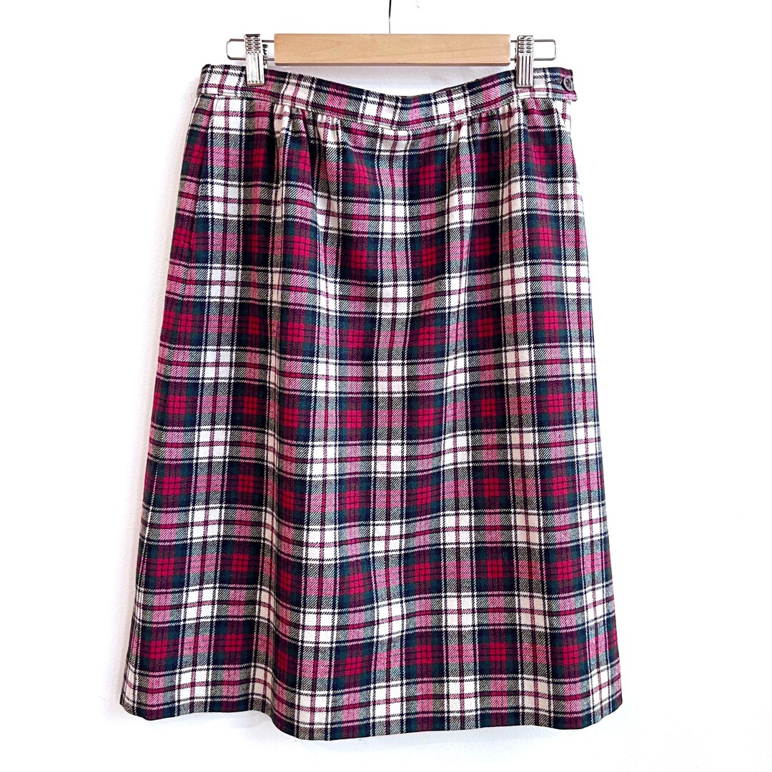 Vintage Pendleton Skirt, Clan Macduff Tartan Wool Skirt, Authentic ...