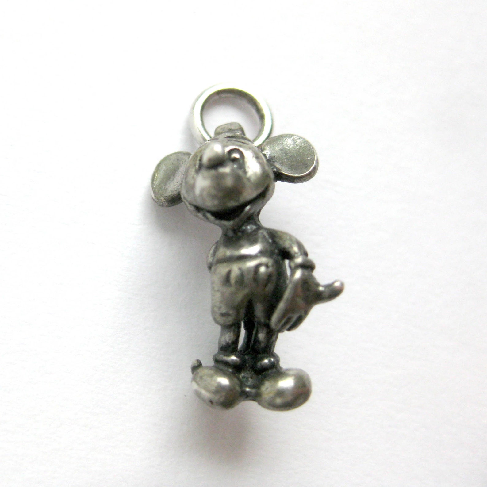 Vintage MICKEY MOUSE Charm Sterling Silver 1970s Disneyland - Etsy