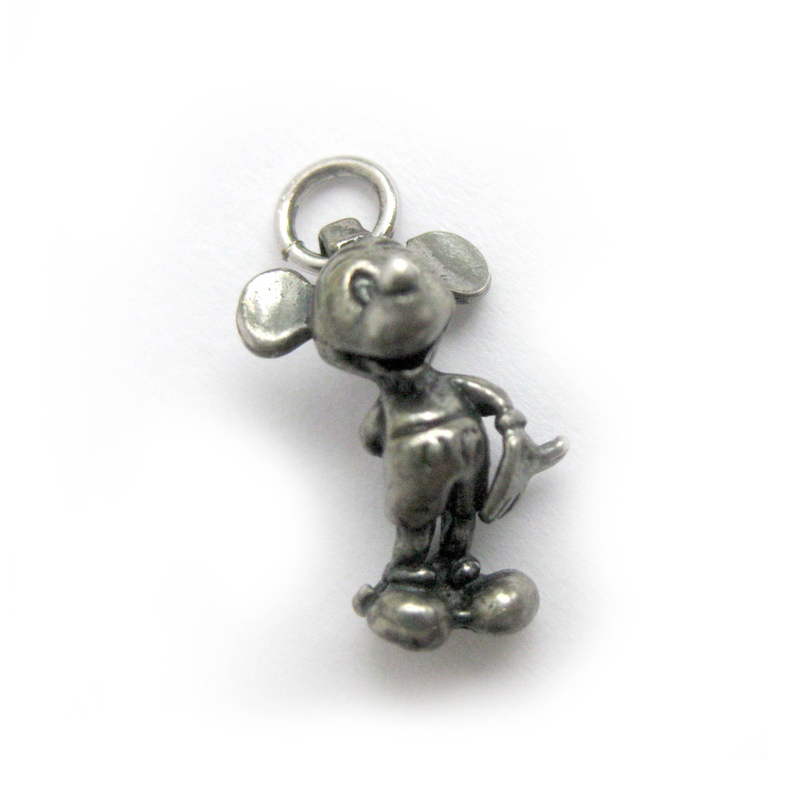 Vintage MICKEY MOUSE Charm Sterling Silver 1970s Disneyland - Etsy