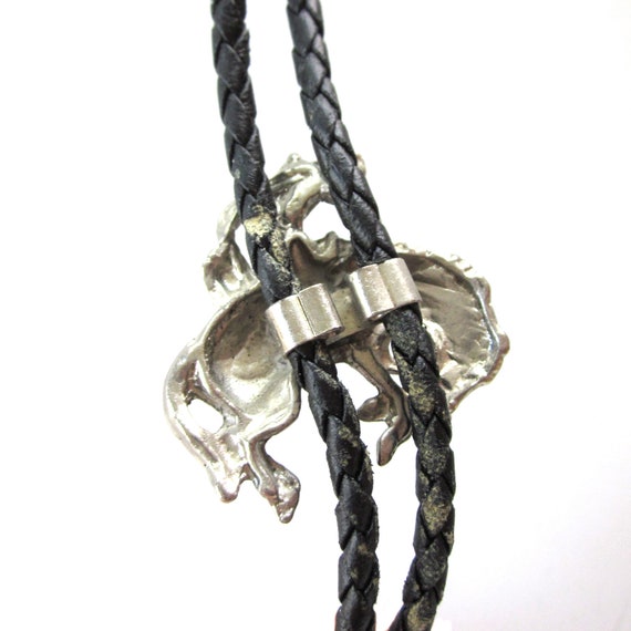 Rodeo Cowboy Bolo Tie, Western Lanyard String Tie, We… - Gem