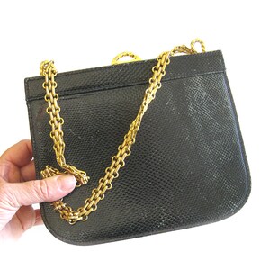 1960s Rare Sacha Handbag Black Genuine Karung Evening Bag With Gold ...