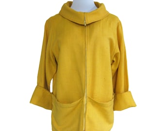 Mustard Yellow Coat - Etsy