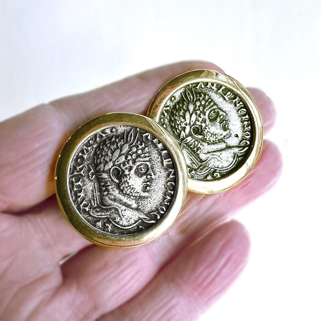 Vintage 1980s Roman Coin Clip on Earrings: Gold Tone Costume Jewelry - Etsy