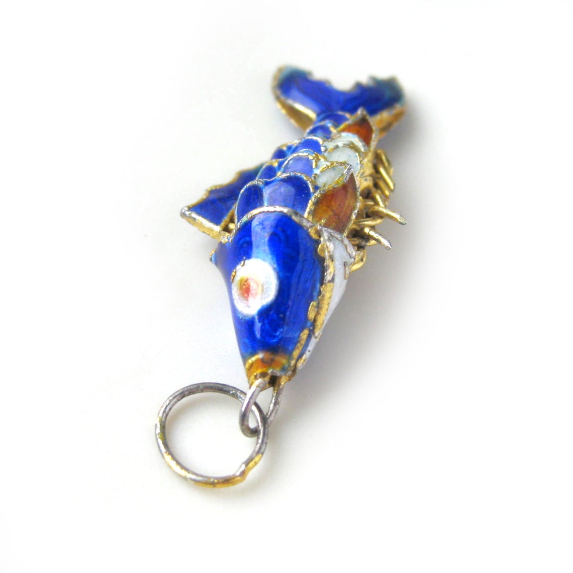 Cloisonne Enamel TROPICAL Fish Blue Asian Chinosoirre - Etsy