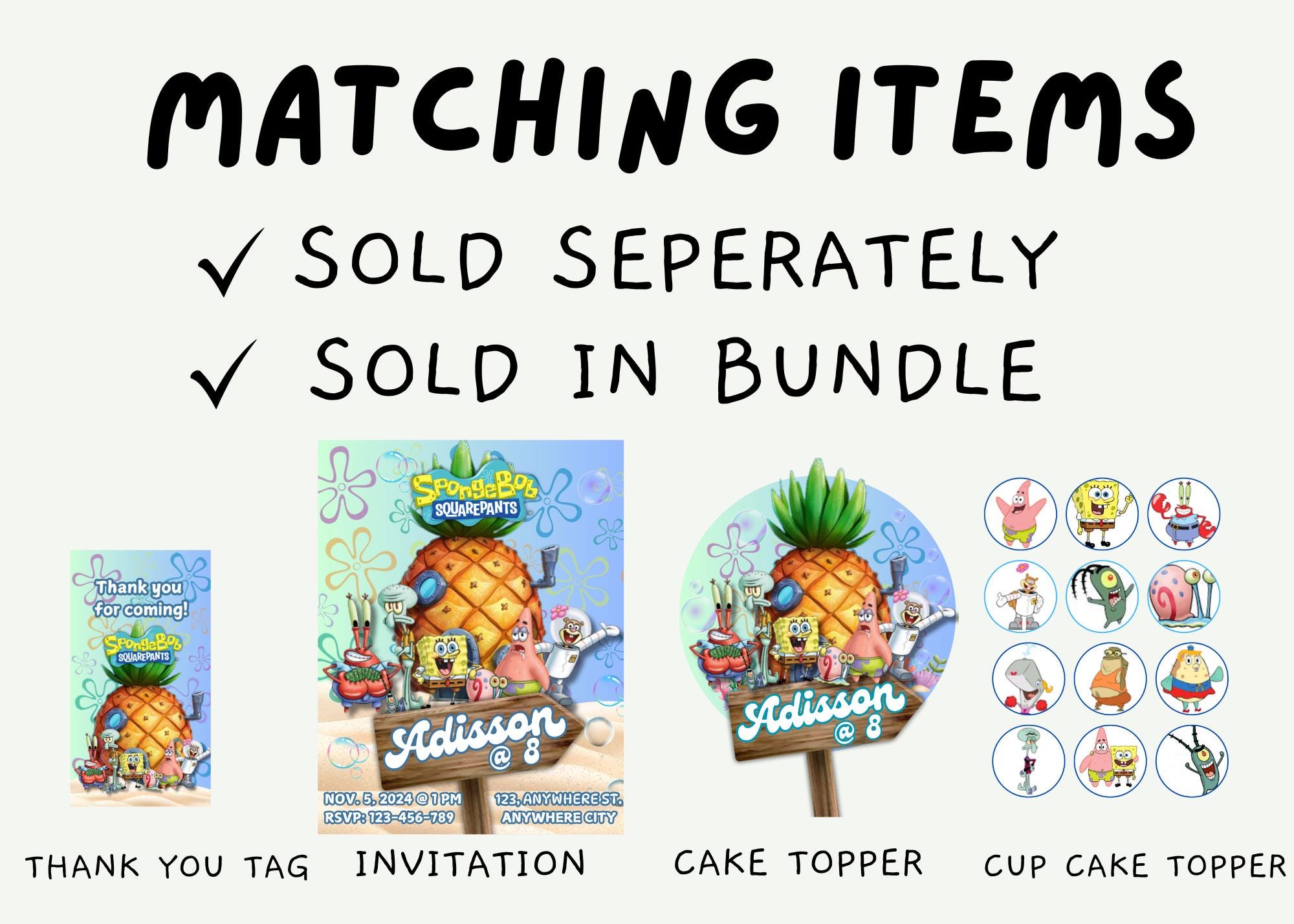 Sponge Birthday Party Welcome Sign Template, Spongybob Welcome Signage ...