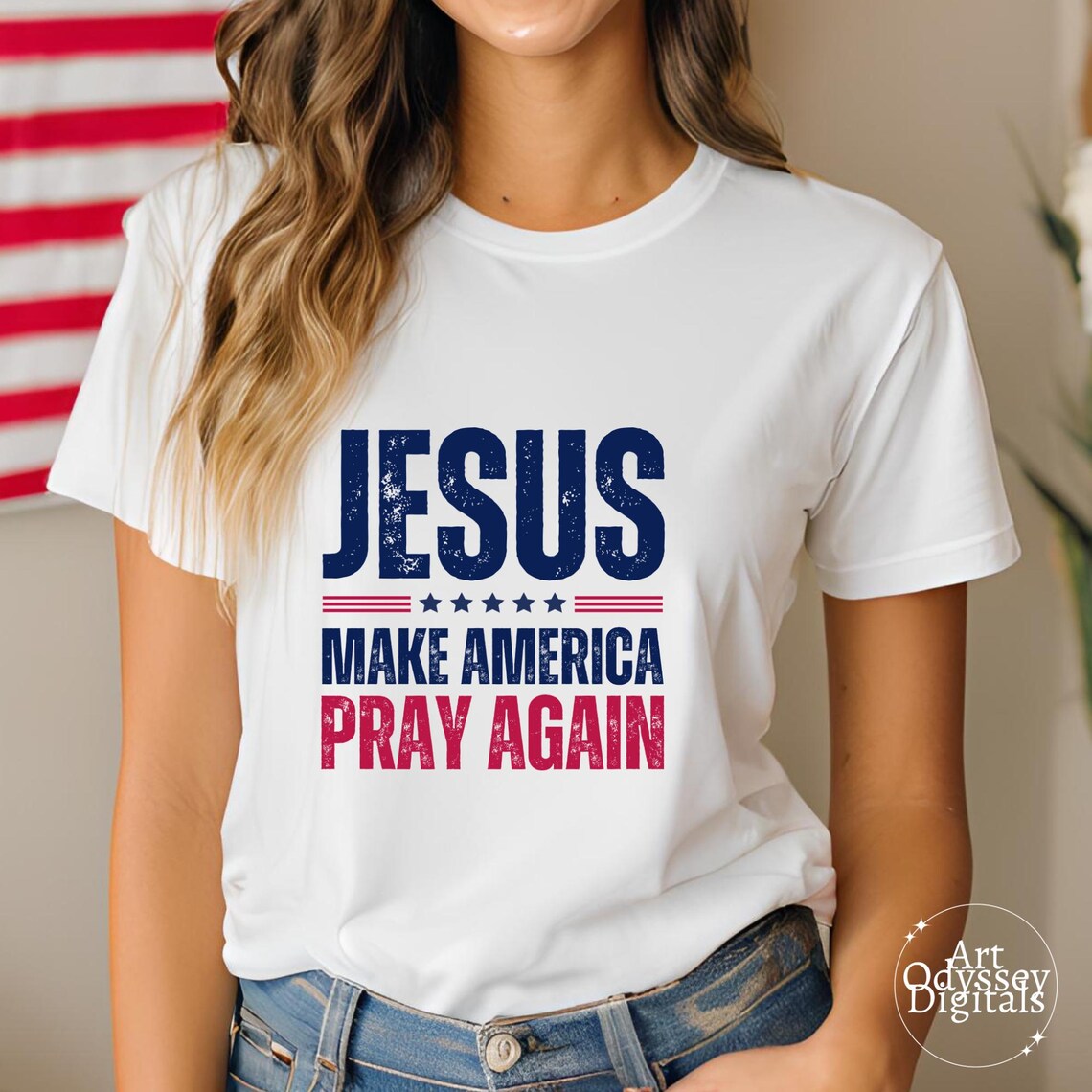 Jesus Make America Pray Again 2024, Christian PNG File Download ...