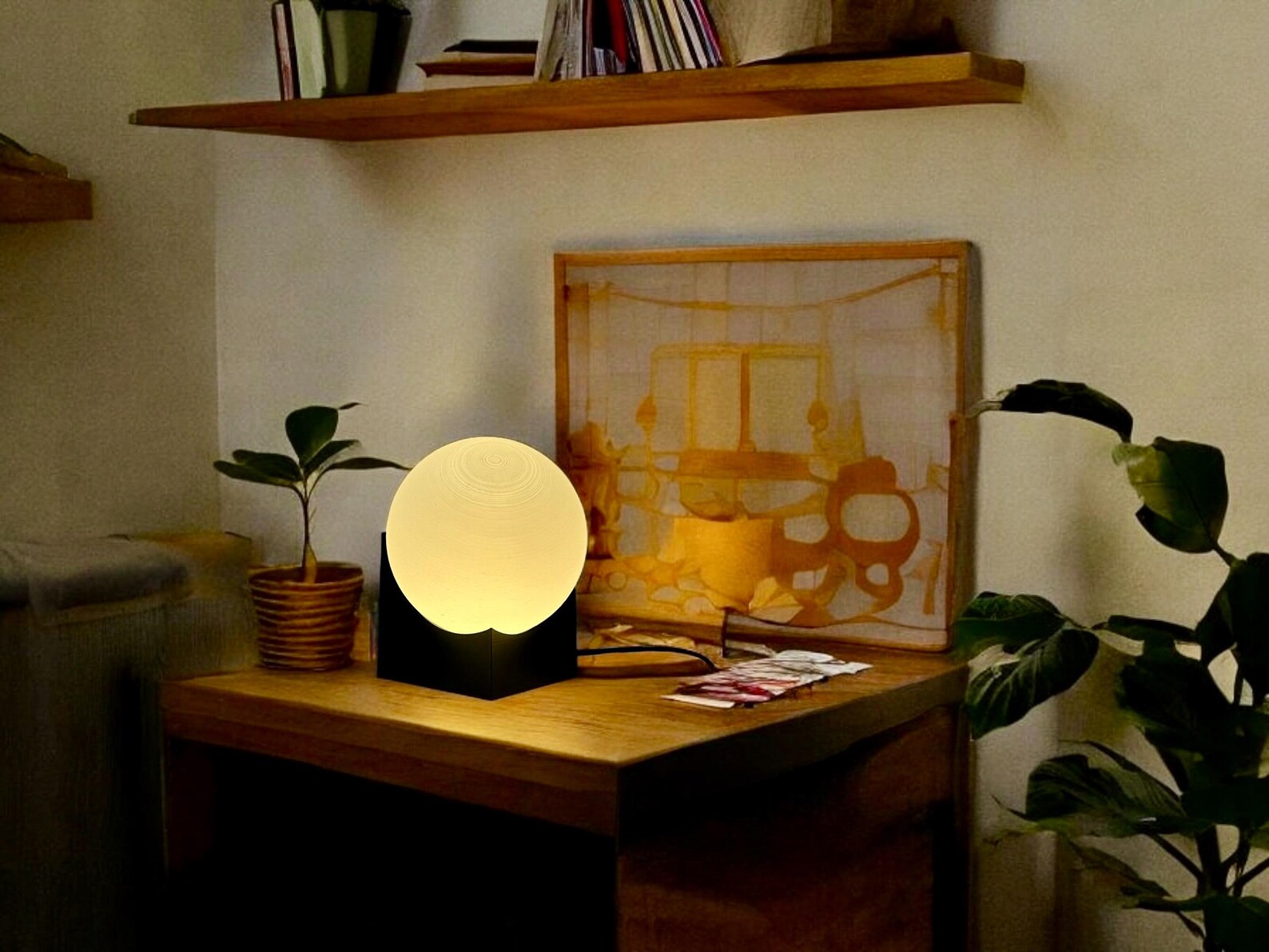 Contemporary Lamp, Bauhaus, Boho Light, Table Lamp, Desk Lamp, Modern ...