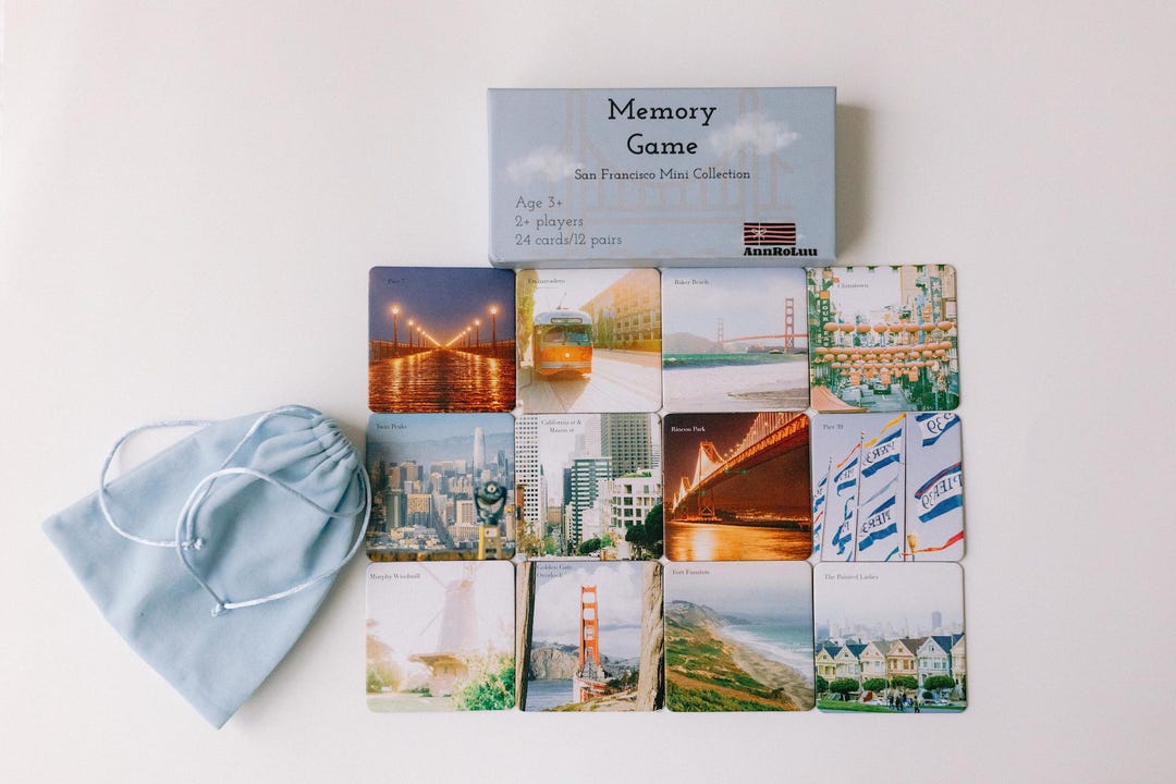 24 Pcs San Francisco Memory Matching Game for Kids, Teens, Adults, Kids ...
