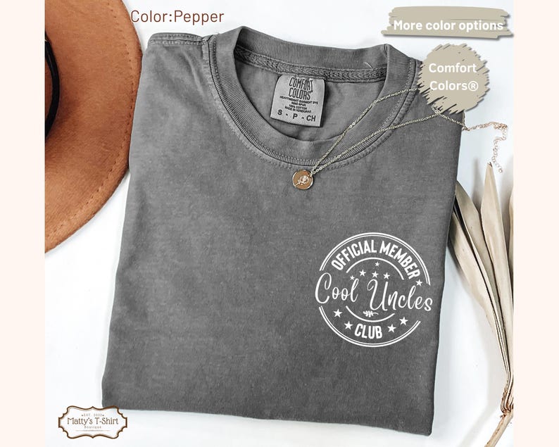 Uncles Club Comfort Colors T-shirt • Father's Day Gift - Etsy