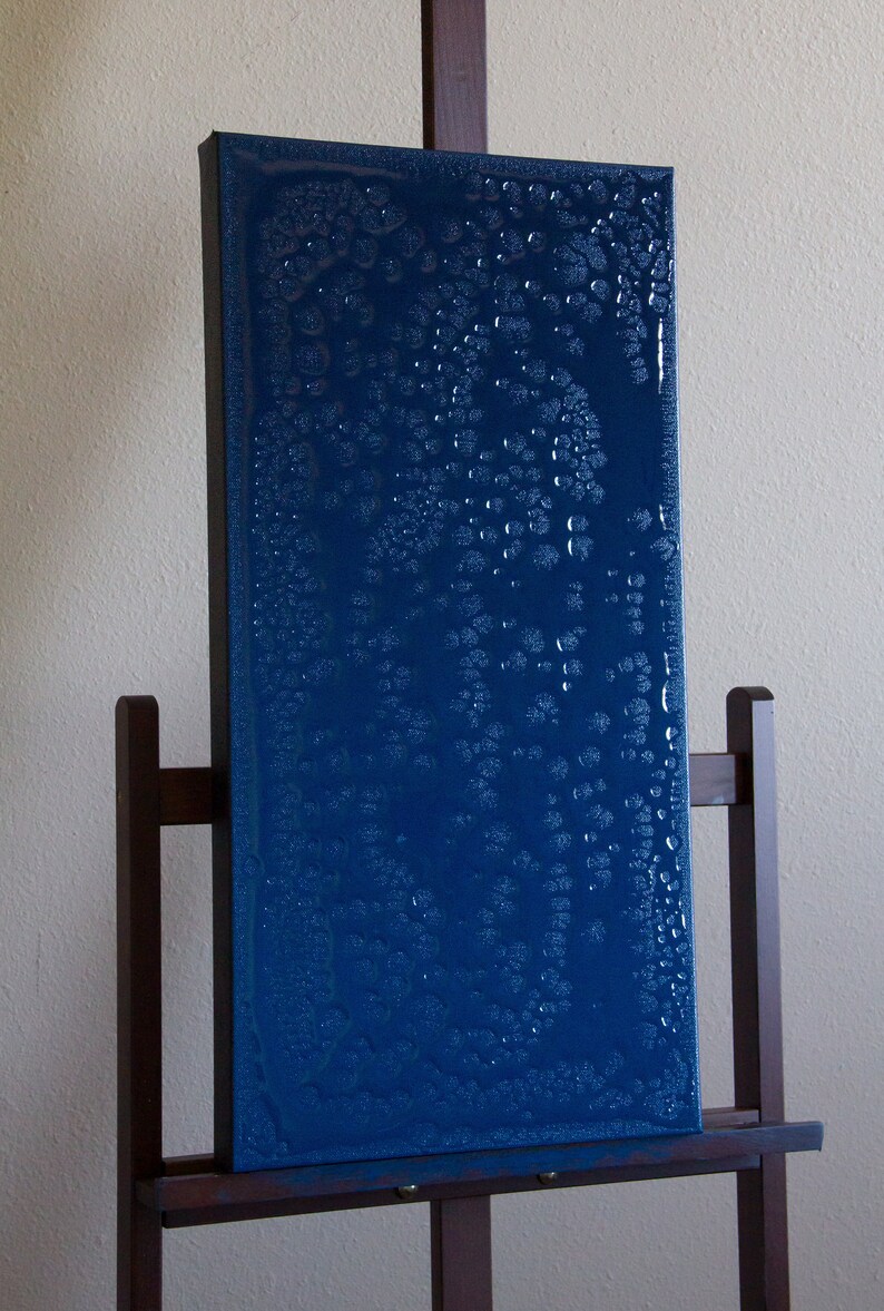 Oil/resin Gradient Blue Painting wet - Etsy