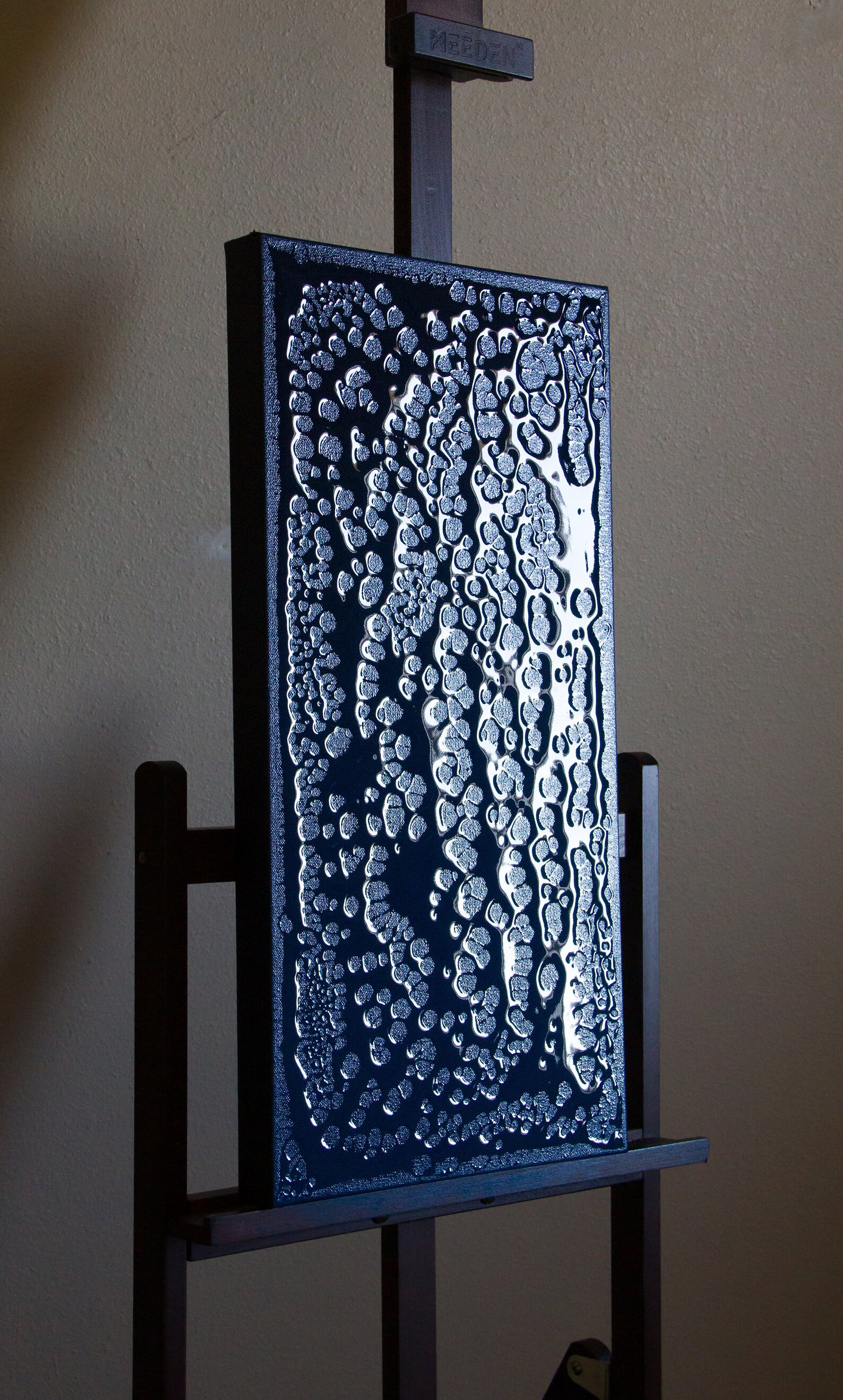 Oil/resin Gradient Blue Painting wet - Etsy