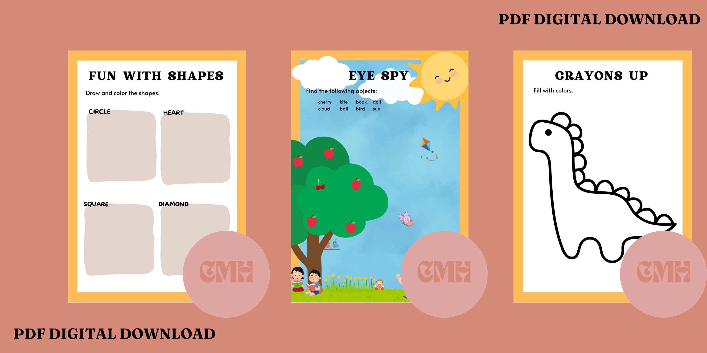 Printable Activity Book for Kids Activities for Preschoolers Worksheet ...