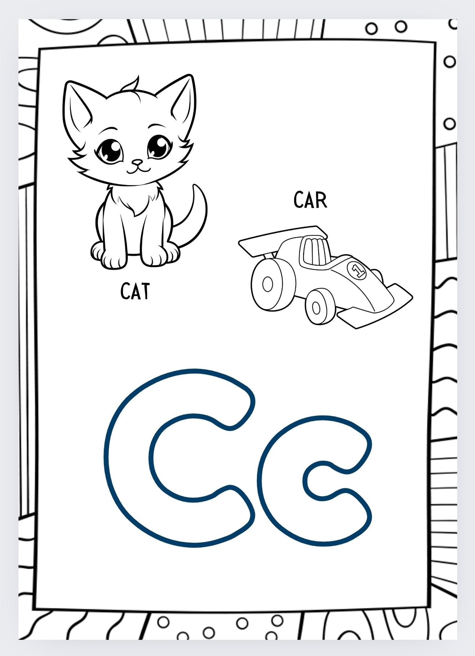 Learning My ABC is a Printable Colouring and Letter Tracing Book ...