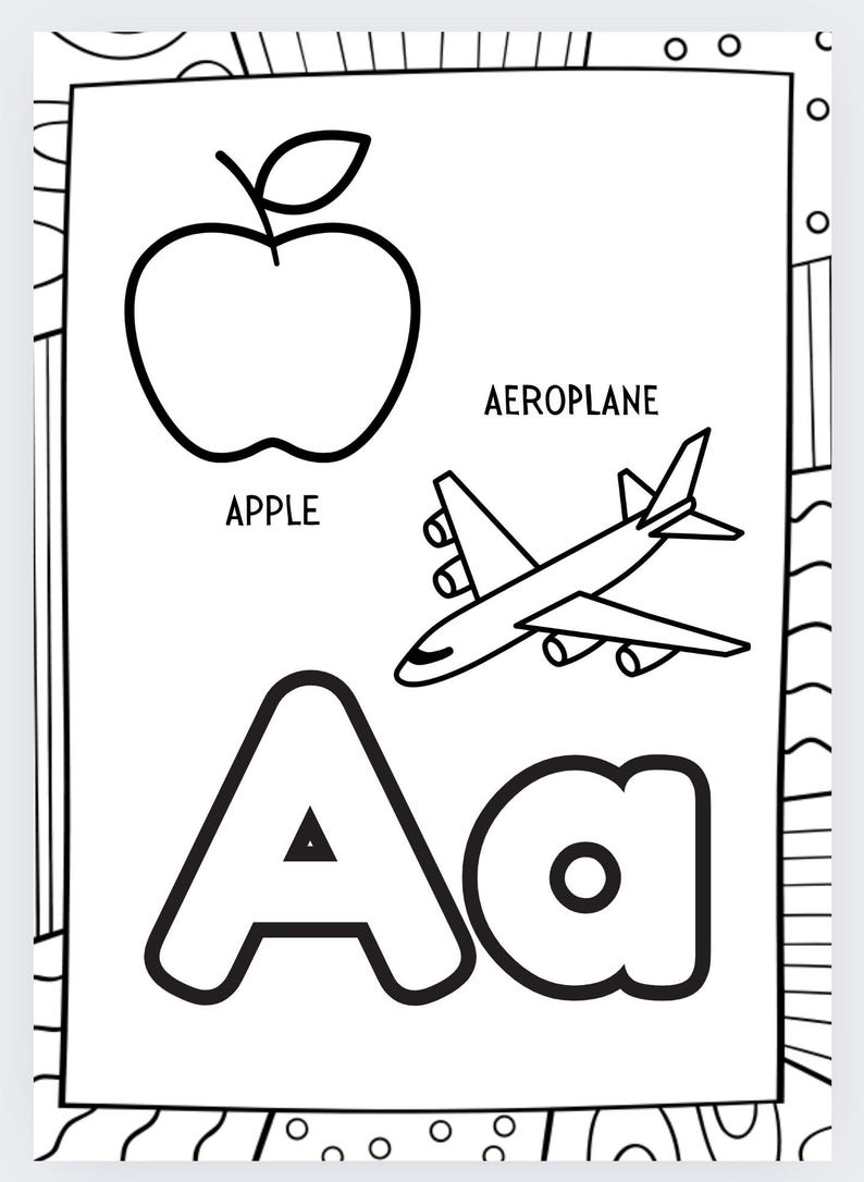 Learning My ABC is a Printable Colouring and Letter Tracing Book ...