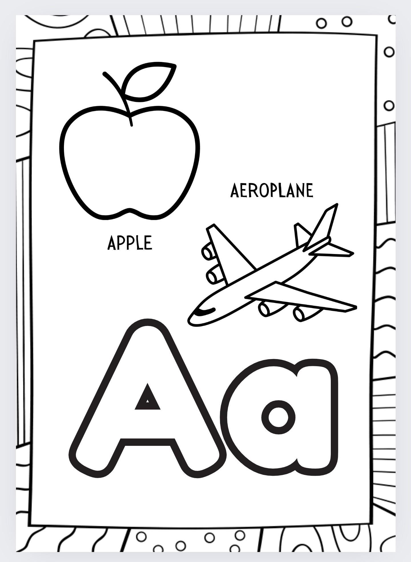 Learning My ABC is a Printable Colouring and Letter Tracing Book ...