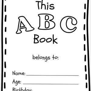 Learning My ABC is a Printable Colouring and Letter Tracing Book ...