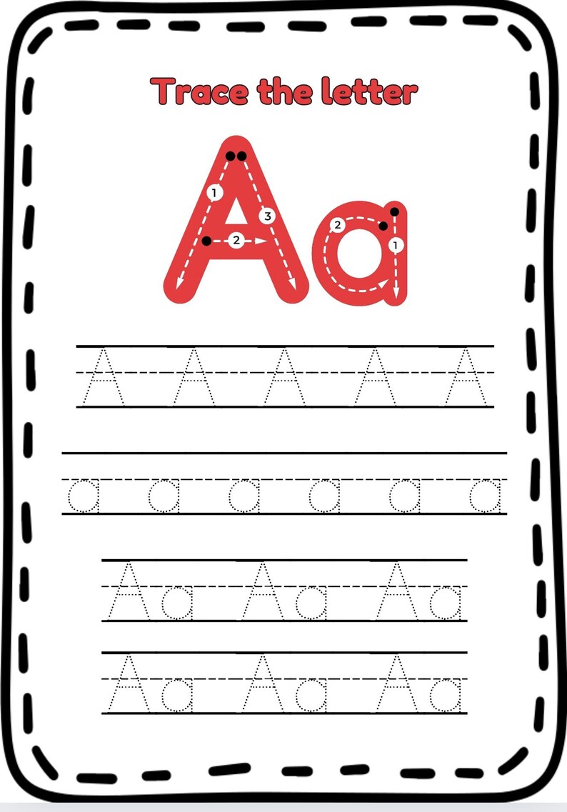 Learning My ABC is a Printable Colouring and Letter Tracing Book ...