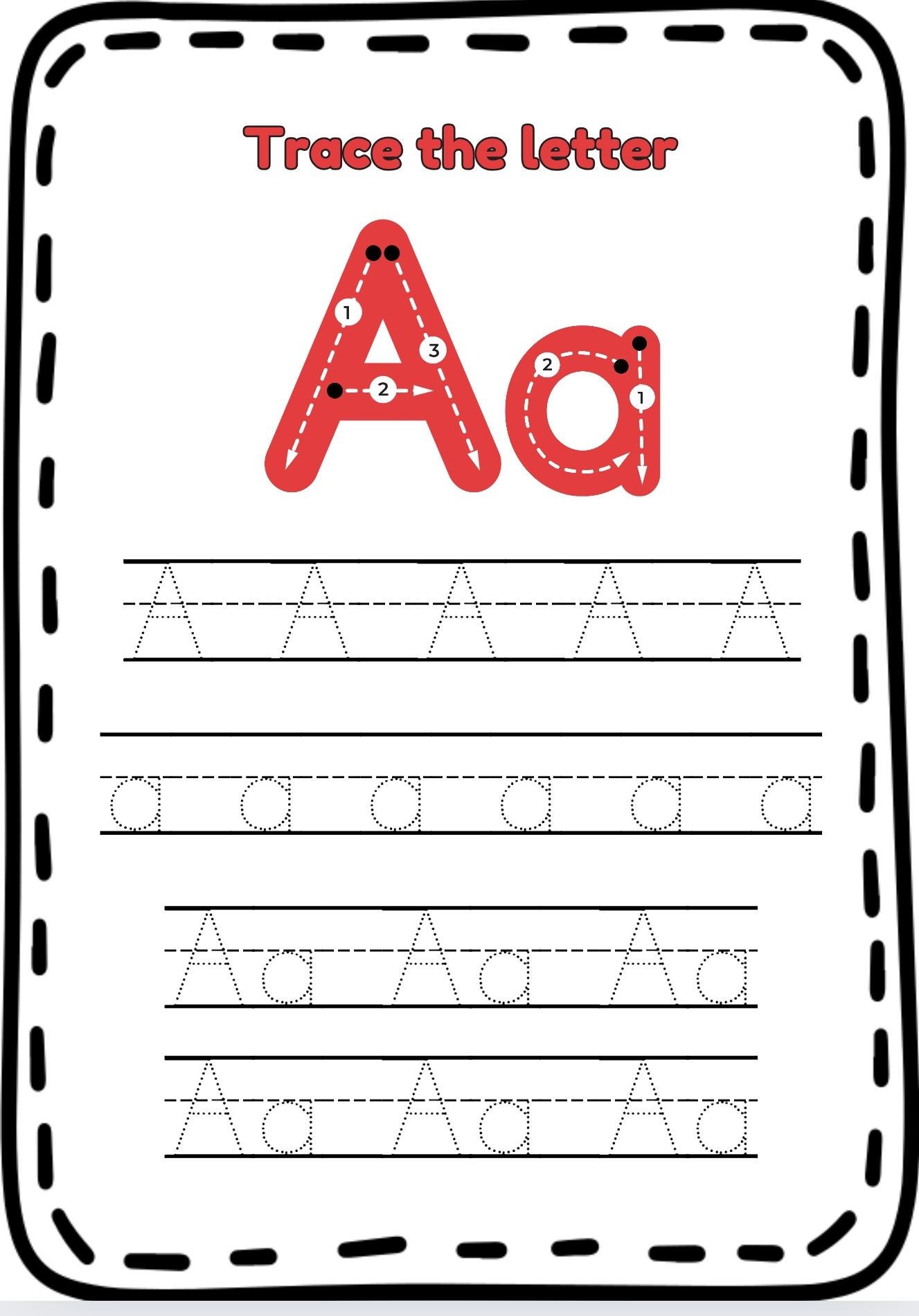 Learning My ABC is a Printable Colouring and Letter Tracing Book ...