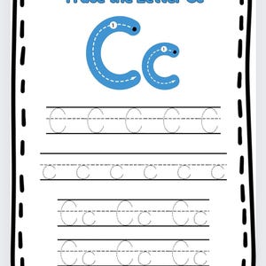 Learning My ABC is a Printable Colouring and Letter Tracing Book ...