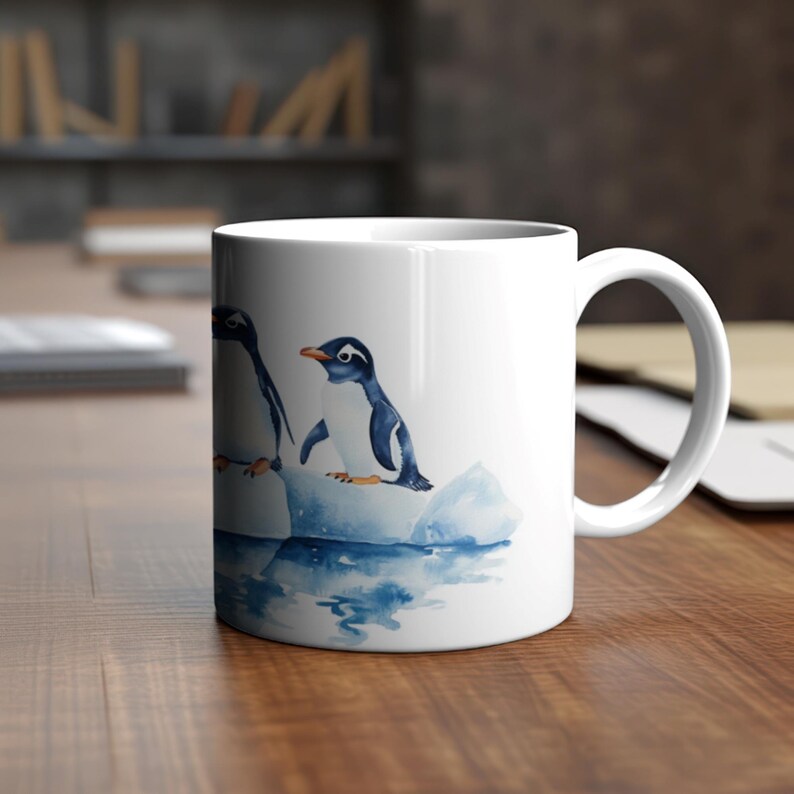 Penguin Coffee Mug | Ceramic Animal Lover Gift - Etsy