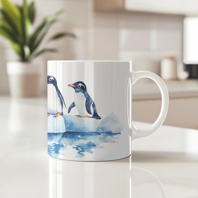 Penguin Coffee Mug | Ceramic Animal Lover Gift - Etsy