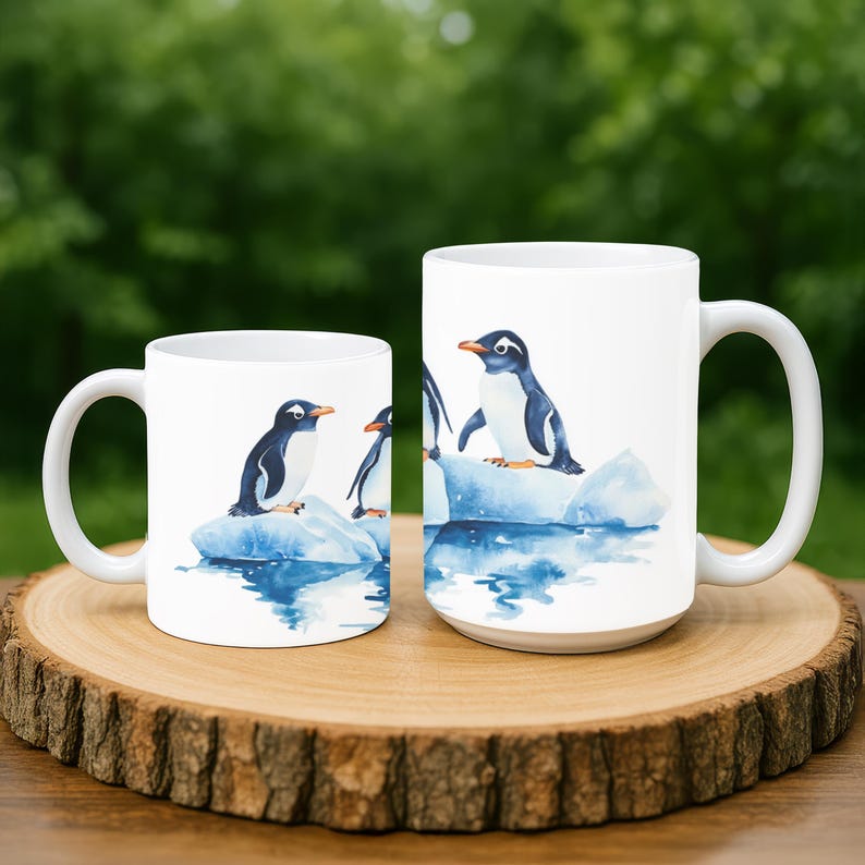 Penguin Coffee Mug | Ceramic Animal Lover Gift - Etsy