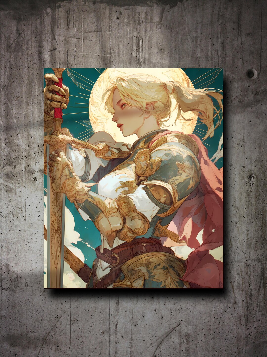 Anime Metal Wall Art, Anime Girl, Metal Poster Decor, Anime Poster ...