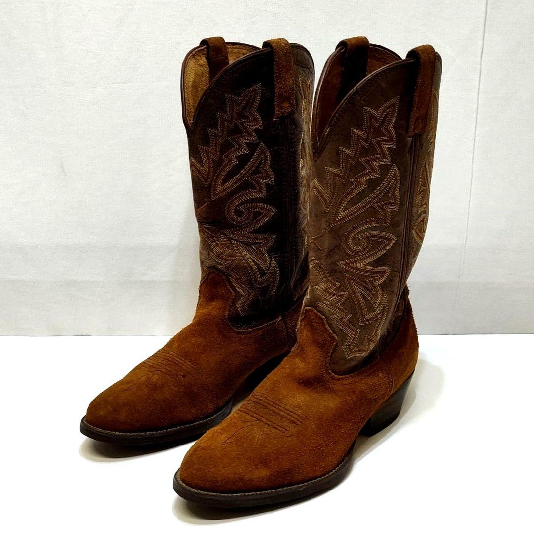 Twisted X Western Cowboy Boots Leather Embroidered Upper Men's 8.5D ...