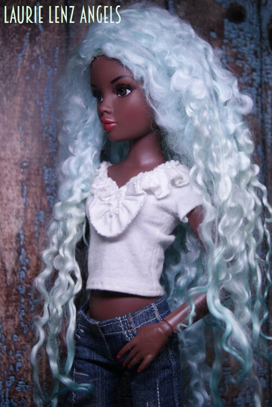 Hard Cap Wig for NEEMA, Ellowyne Wilde, Hand Dyed Teeswater Curly Locks ...