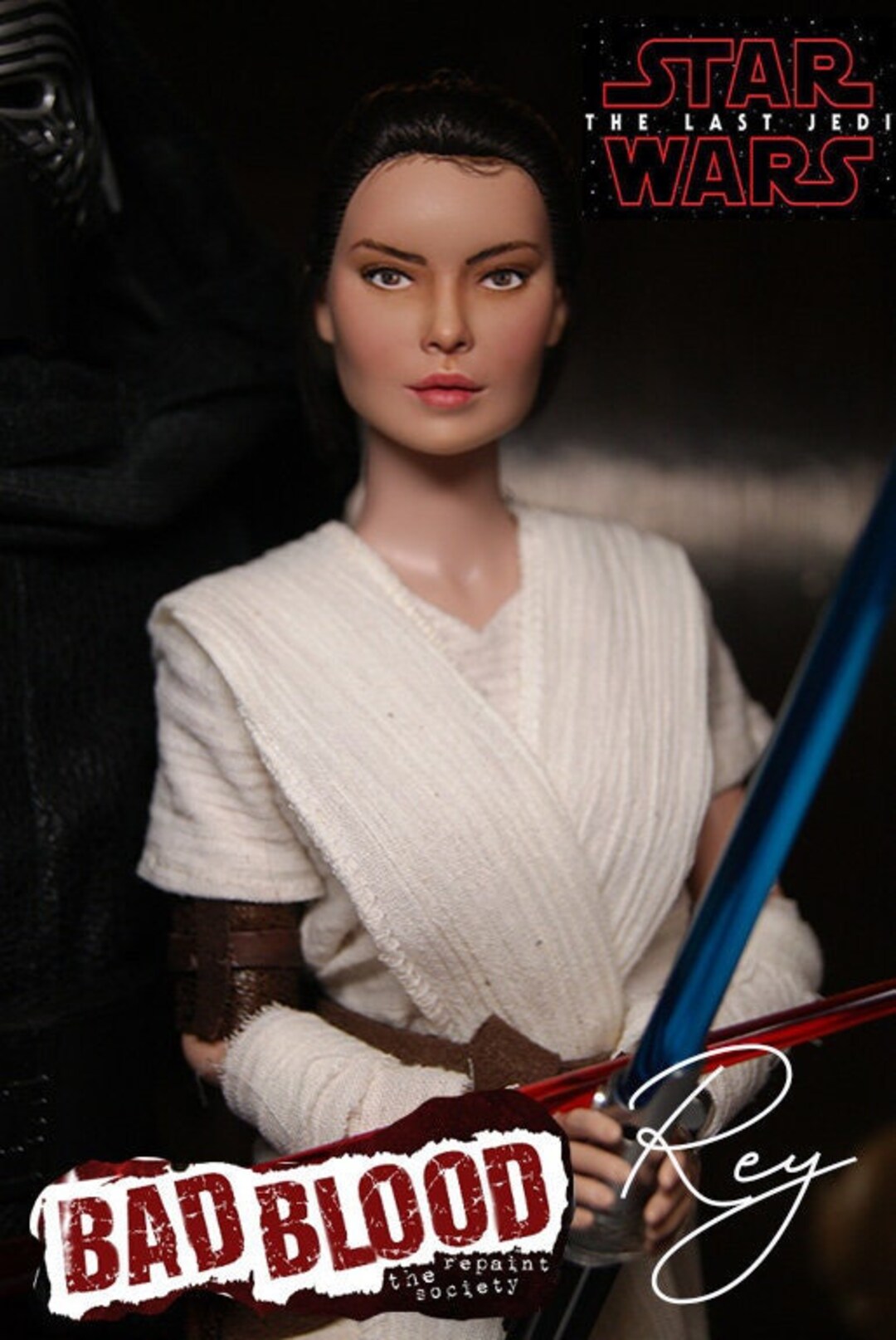 OOAK Repaint Wigged Dressed REY Star Wars Poseable 17 Custom Doll ...