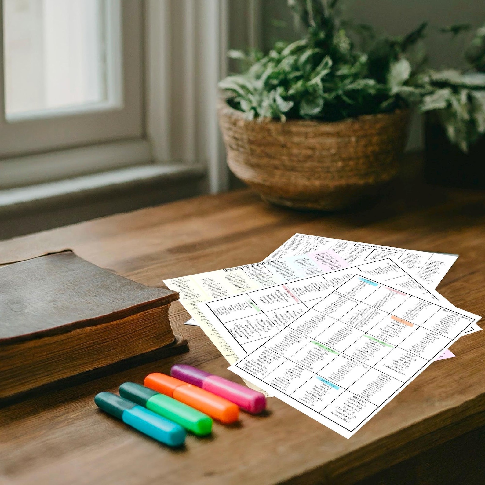 40 Themes & Their Scripture Verses for Your Prayer Bible! Including ...