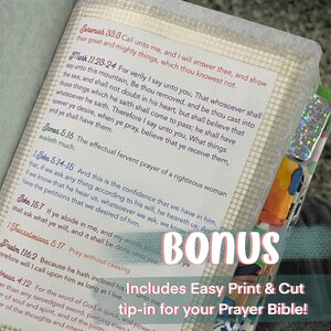 40 Themes & Their Scripture Verses for Your Prayer Bible! Including ...