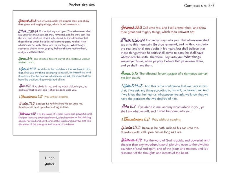 Prayer Bible Verse Themes: Master List, Printable KJV (PDF) - Etsy