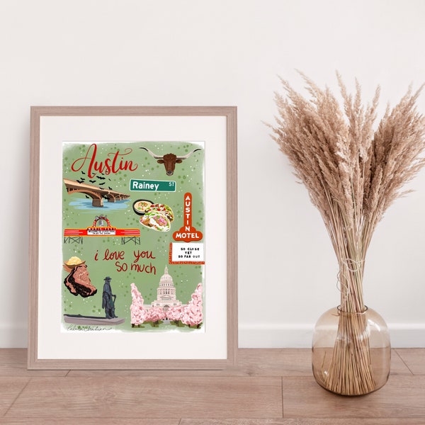 Austin Texas Print - Etsy