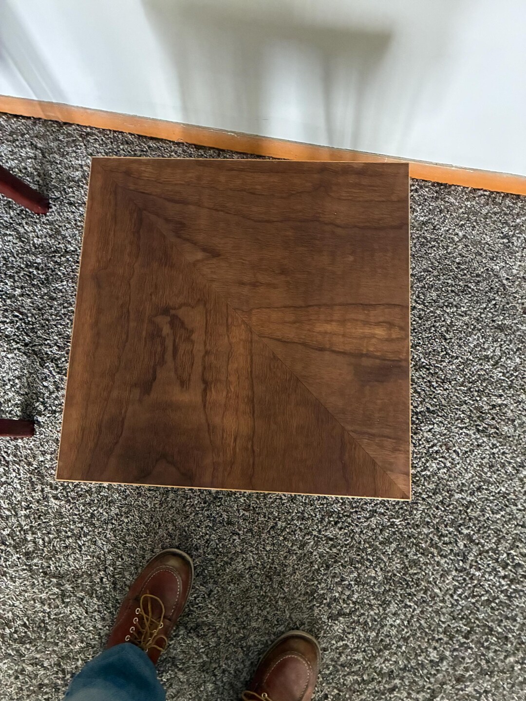 Modern Industrial, Walnut Maple Hairpin Leg Side Table - Etsy