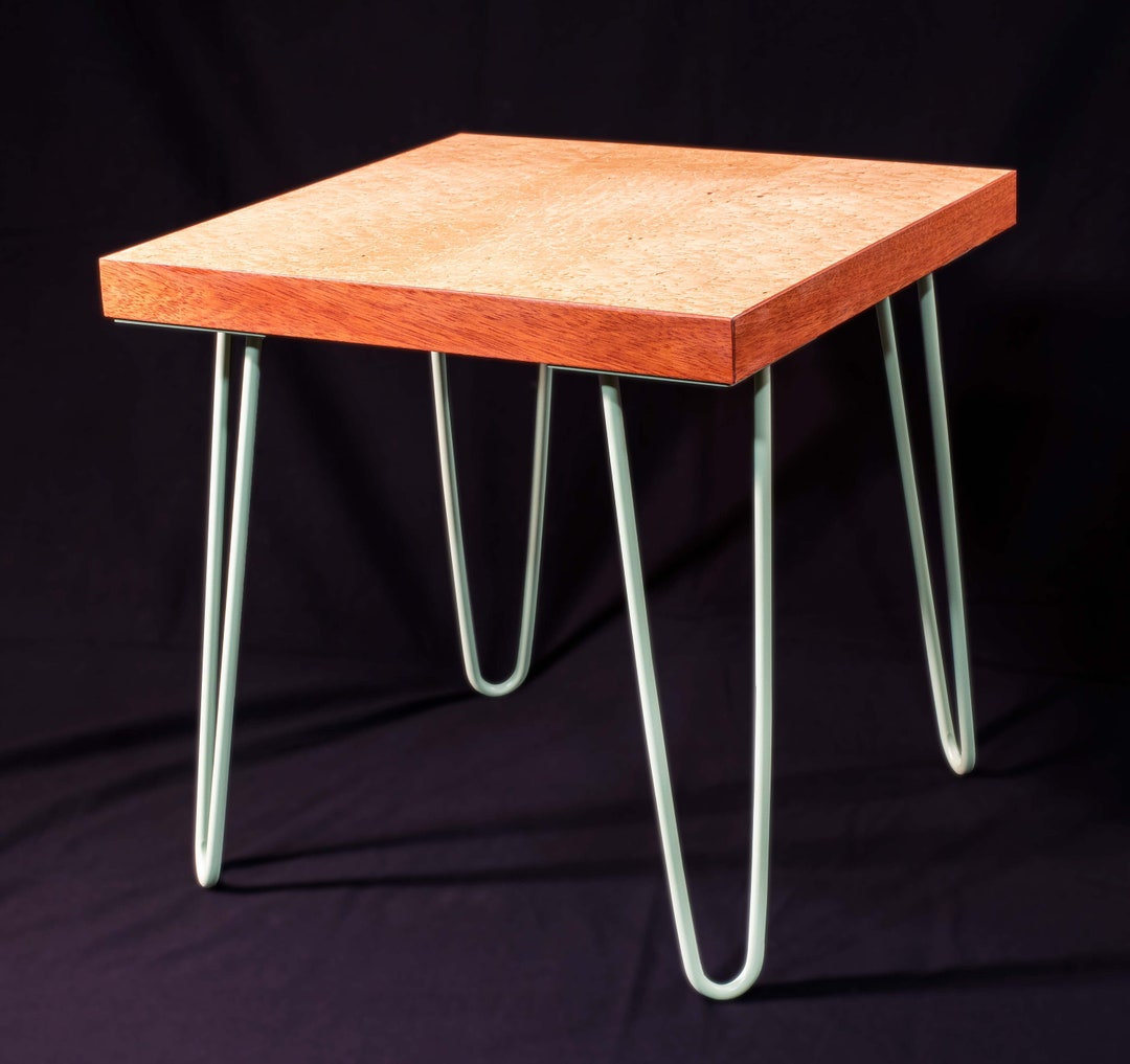 Maple Wood Furniture, Hairpin Leg Table, Bloodwood, Birdseye Maple ...