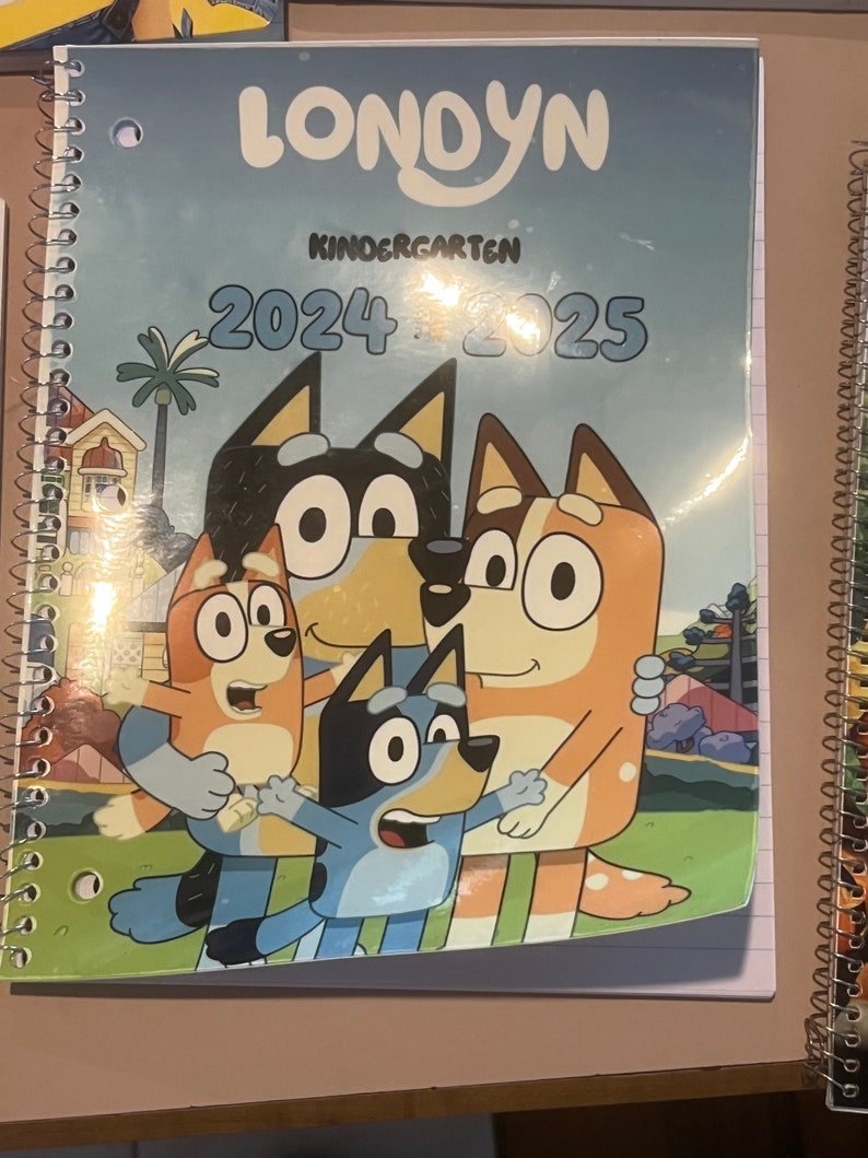 Custom Bluey 1 Subject Notebook Spiral Ring - Etsy